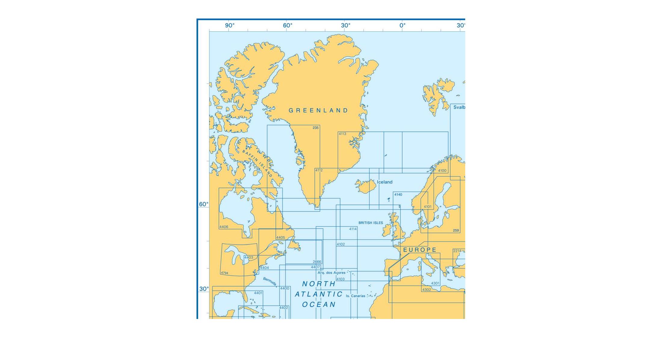 Admiralty Charts - The World A1 14 OutdoorGB