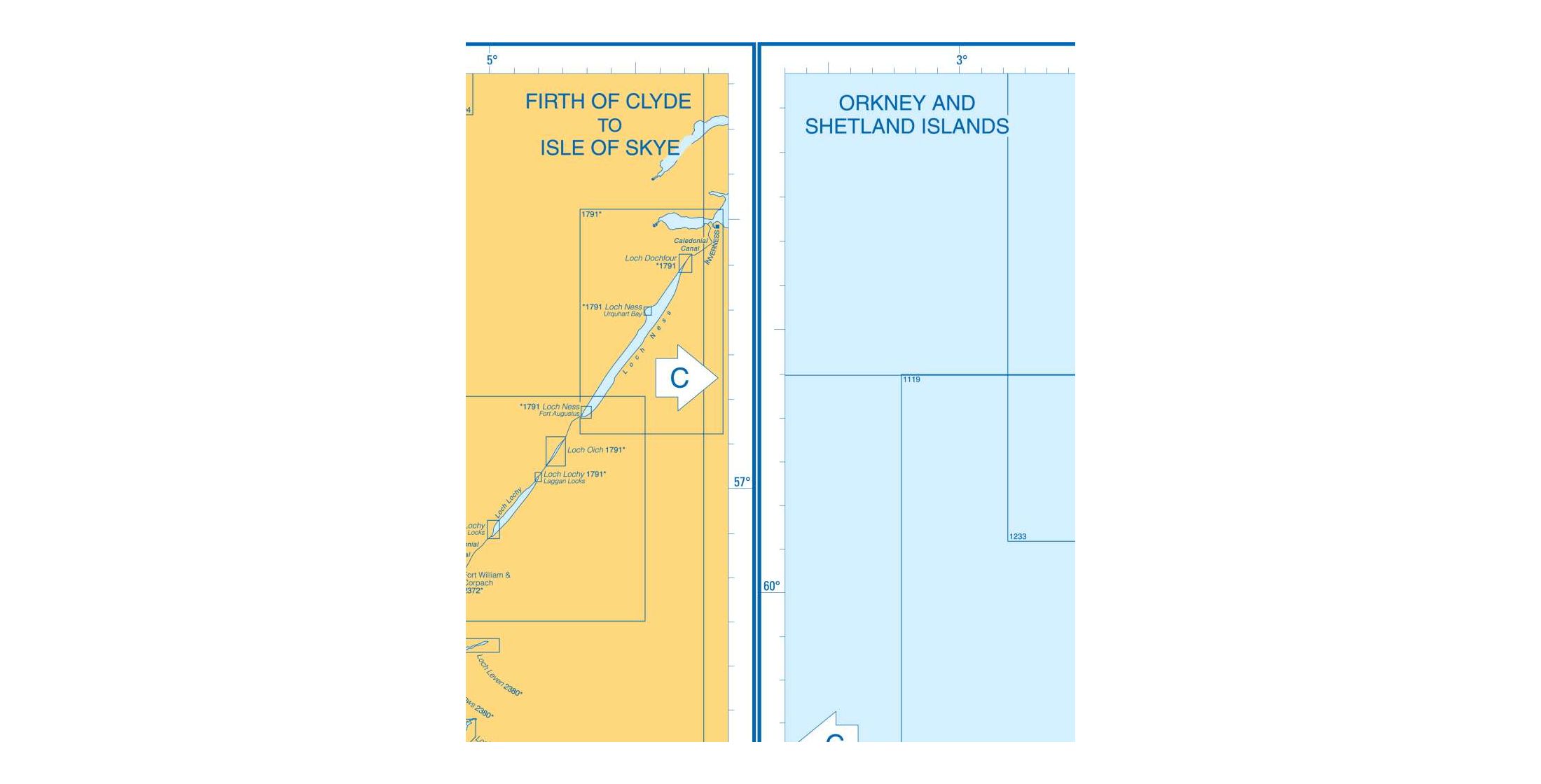 Admiralty Charts - Scotland - Firth of Clyde to Skye - Orkney ...