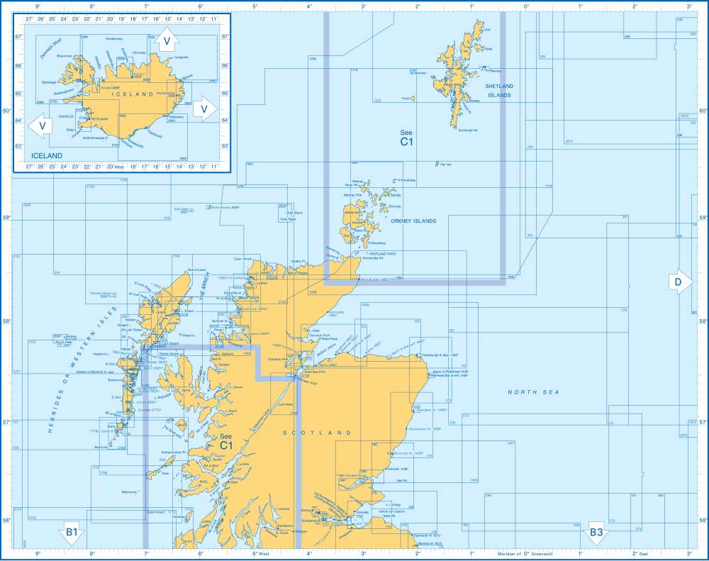 Admiralty Charts - Scotland and Adjacent Islands C 37