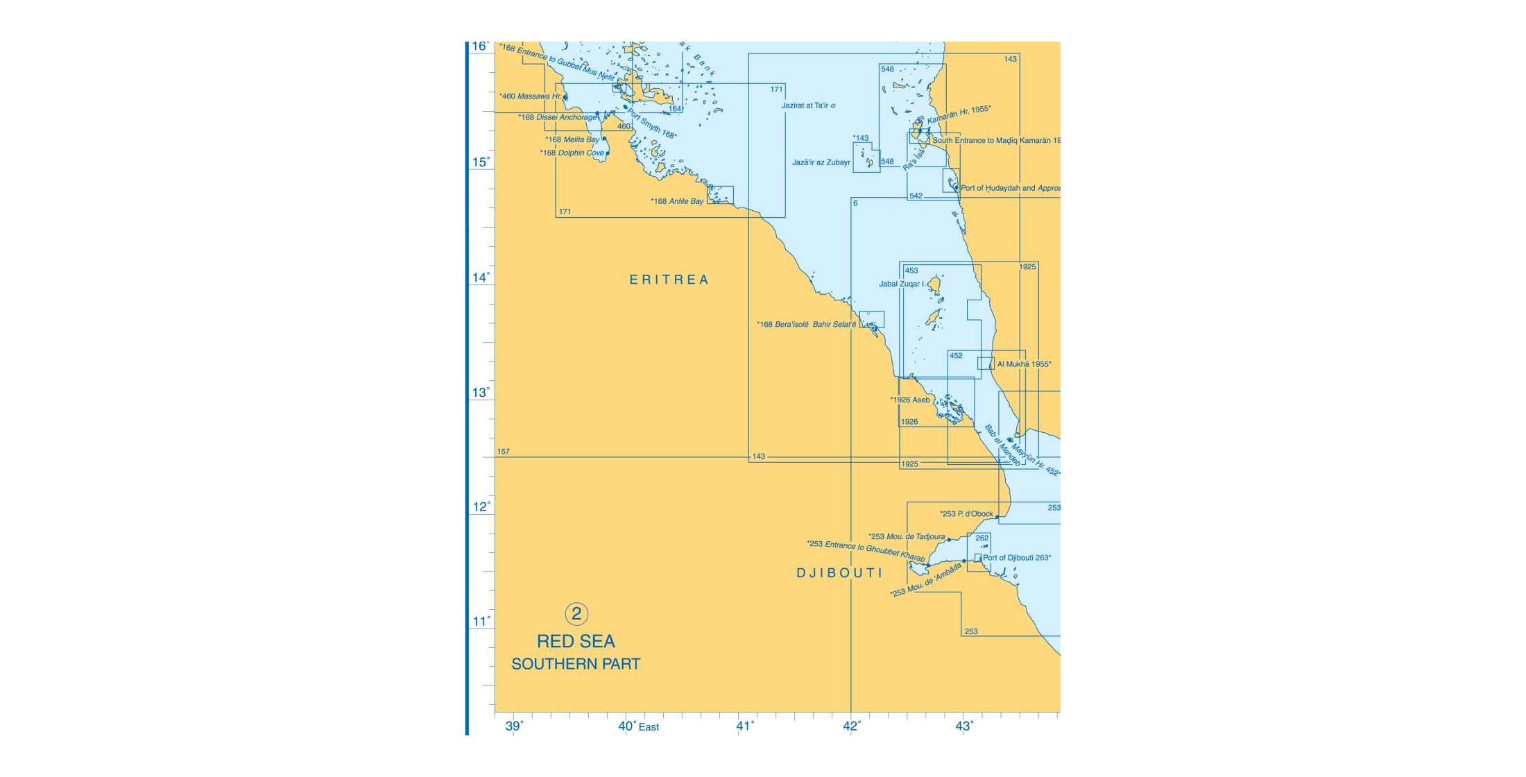 Admiralty Charts - Red Sea H2 73 OutdoorGB