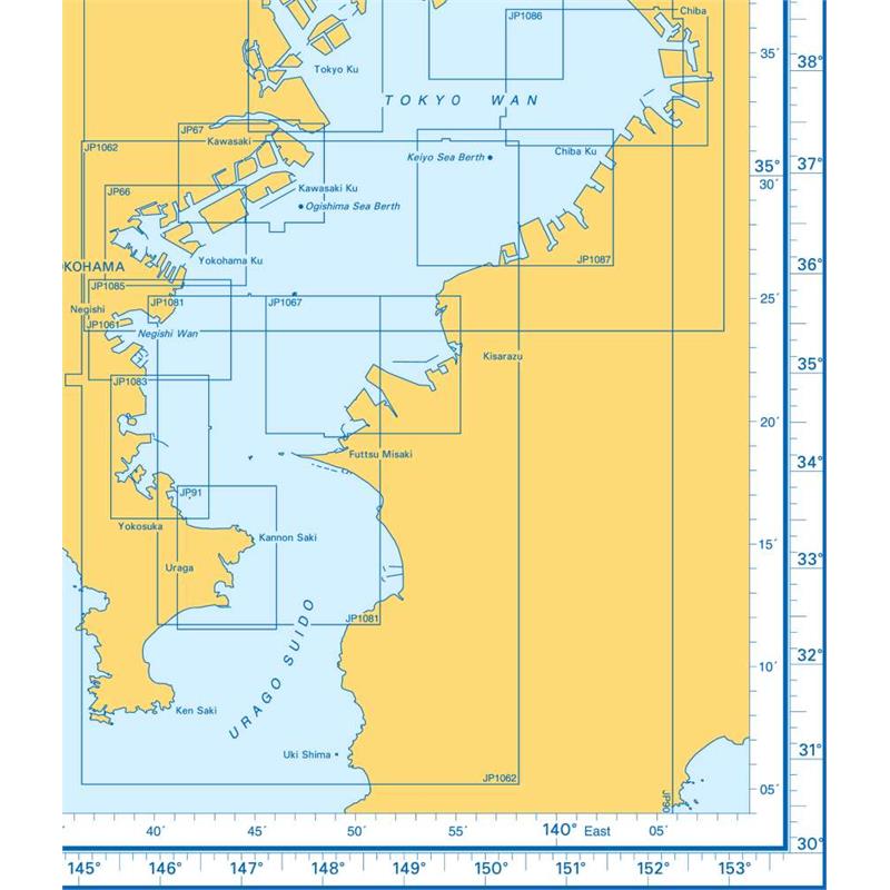 Admiralty Charts Russia - Pacific Coast - Eastern Korea - Japan - Tokyo ...