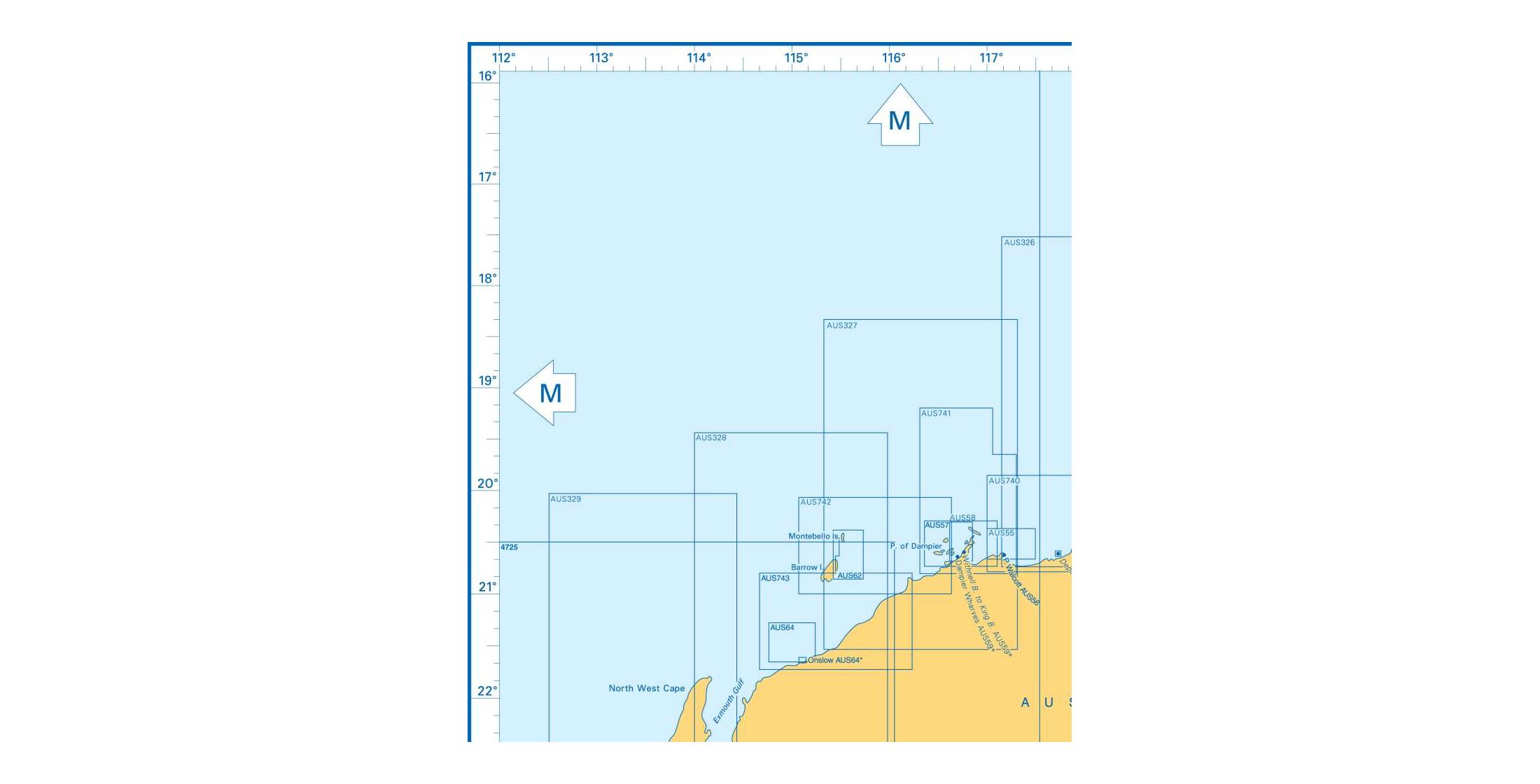 Admiralty Charts - N-W Australia - Torres Strait - Sydney - Bass Strait ...