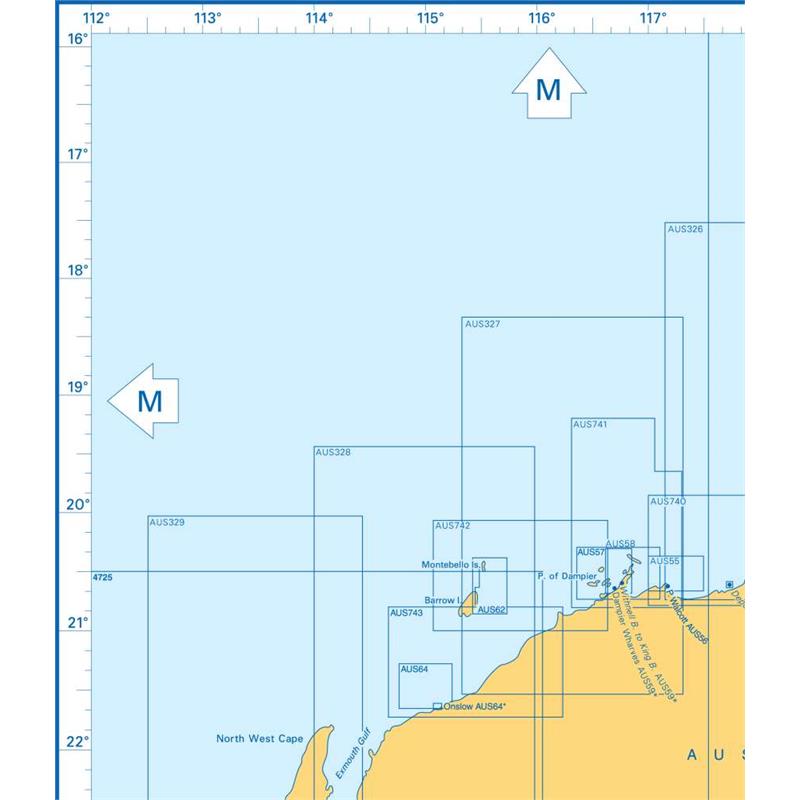 Admiralty Charts - N-W Australia - Torres Strait - Sydney - Bass Strait ...