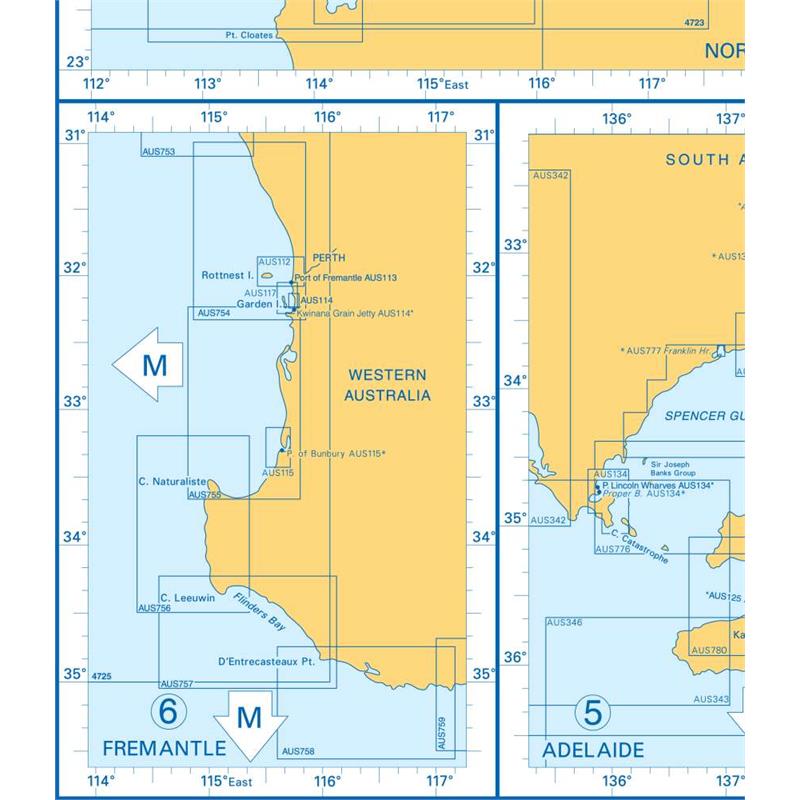 Admiralty Charts - N-W Australia - Torres Strait - Sydney - Bass Strait ...