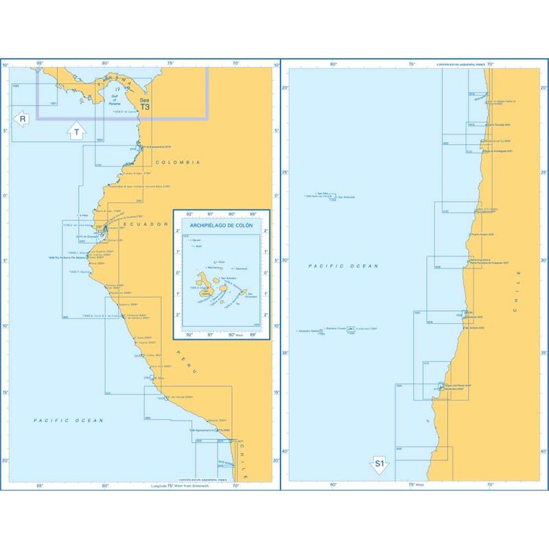 Admiralty Charts - Gulf of Panama to Bahia San Pedro - Chile ...