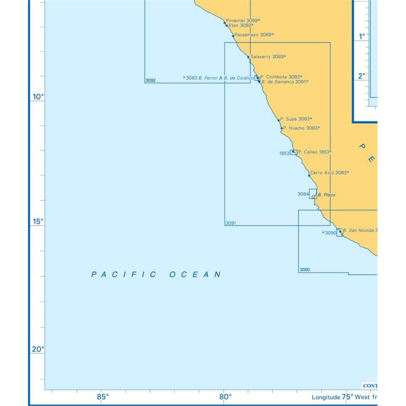 Admiralty Charts - Gulf of Panama to Bahia San Pedro - Chile ...