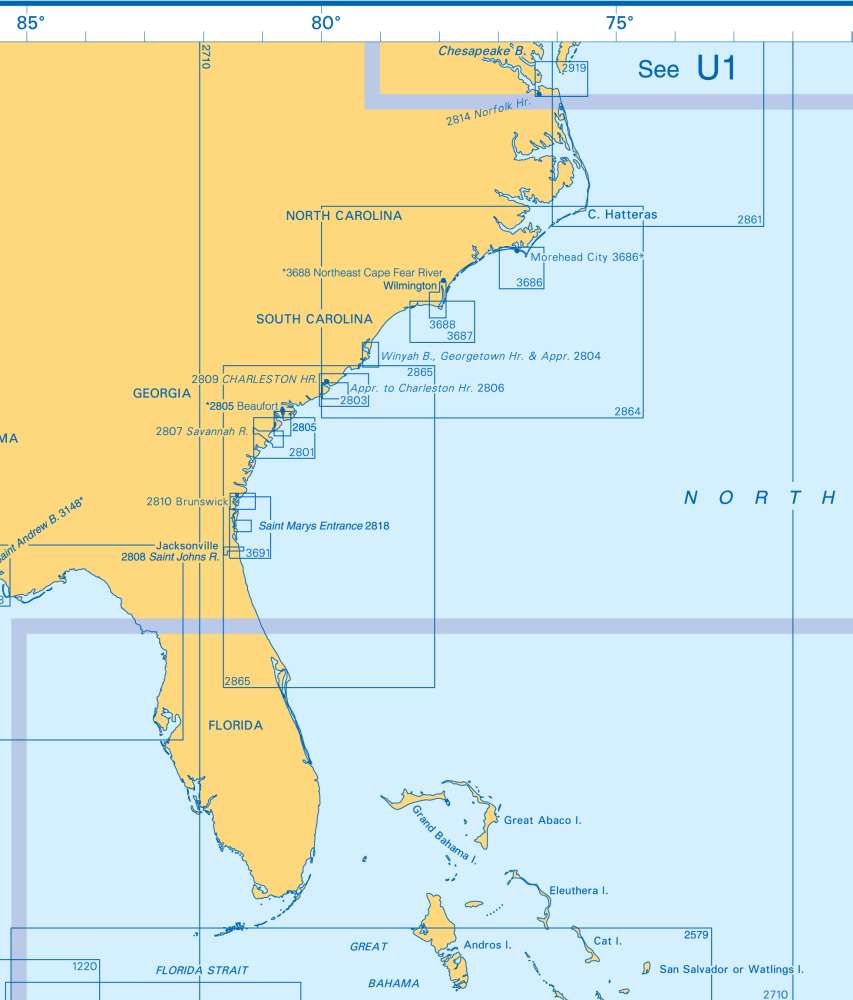Admiralty Charts - West Indies and Central America and Bermuda Islands ...