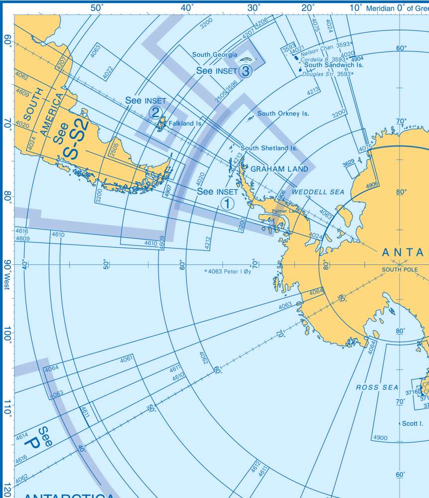 Admiralty Charts - Antarctica - Falkland Islands - Islands in the ...