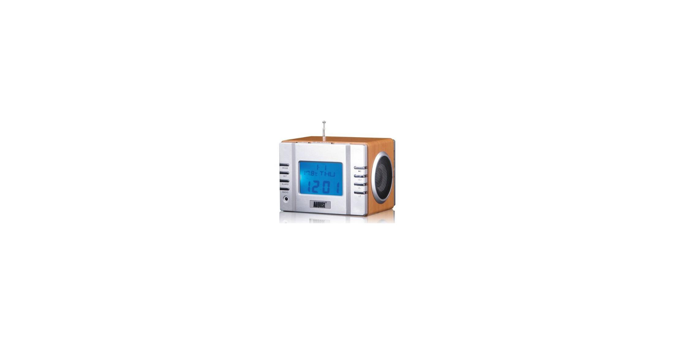 August MP3/FM Clock Radio MB300 OutdoorGB