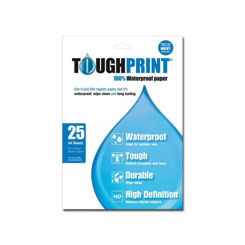 Memory-Map 100% Waterproof Toughprint Paper (25 Sheets) OutdoorGB
