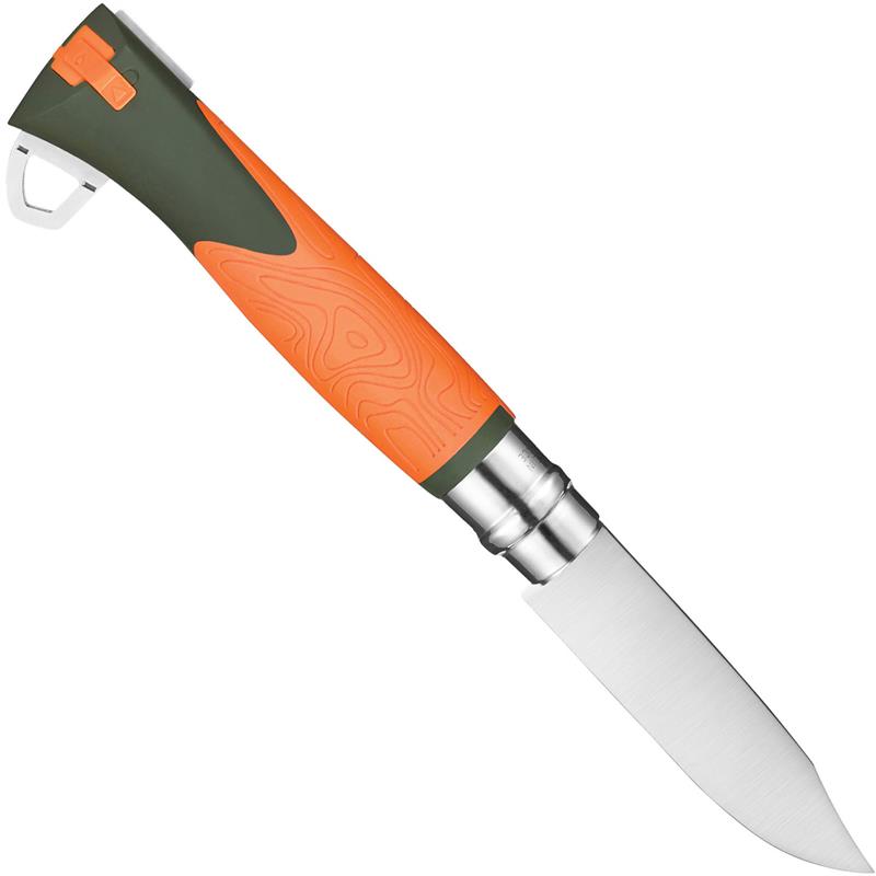Opinel No.12 Explore Survival Knife with Cutting Hook and Fire Starter ...