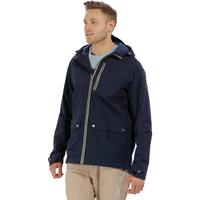 Regatta Mens Hamlen Hooded Waterproof Jacket OutdoorGB