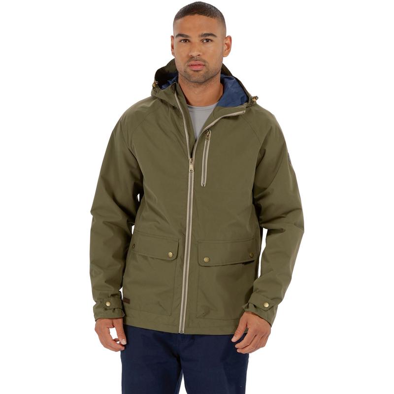 Regatta Mens Hamlen Hooded Waterproof Jacket OutdoorGB