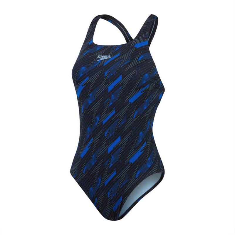 Speedo Womens Hyperboom Allover Medalist Swimsuit OutdoorGB