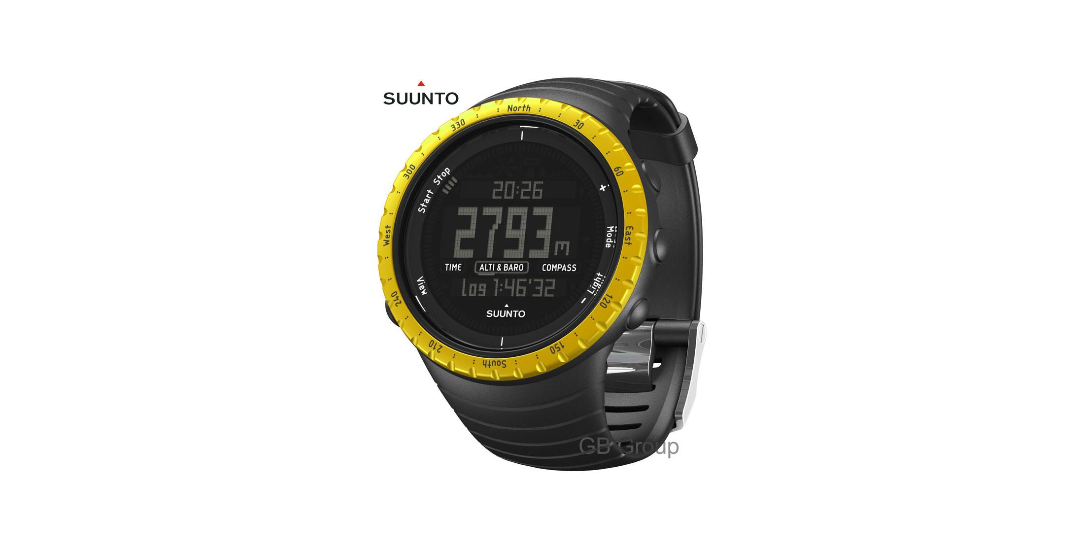 Suunto Core Black Yellow Watch OutdoorGB