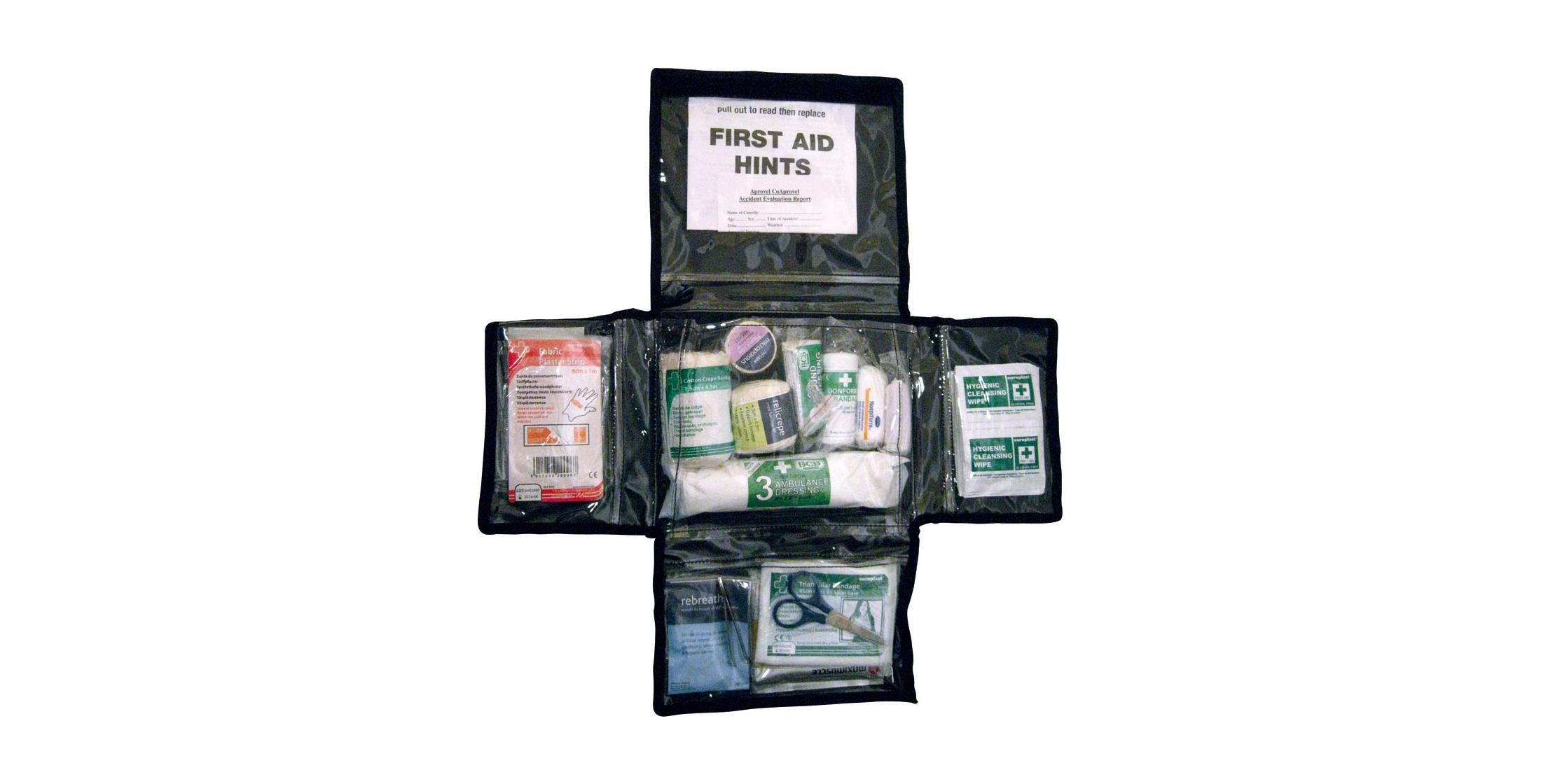 Bushcraft Lifesaver First Aid Kit - Black OutdoorGB
