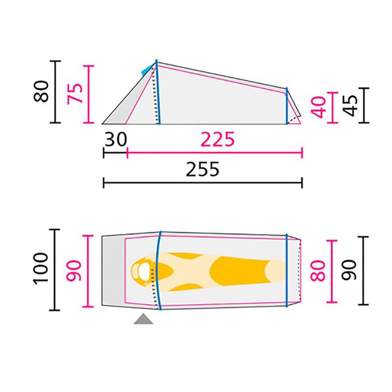 Jack Wolfskin Gossamer 1 Person Tent OutdoorGB