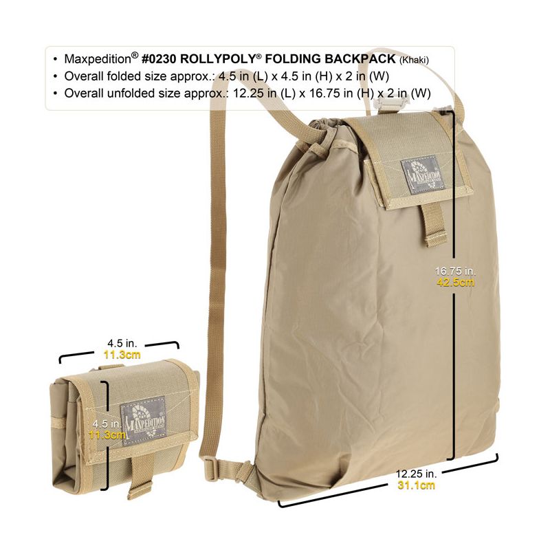 Maxpedition Rollypoly Folding Backpack OutdoorGB