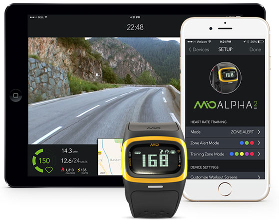 Mio Alpha 2 Heart Rate Watch Black OutdoorGB