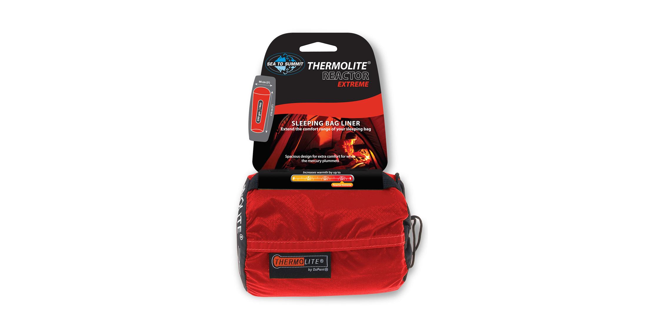 Sea to Summit Reactor Extreme Thermolite Mummy Sleeping Bag Liner OutdoorGB