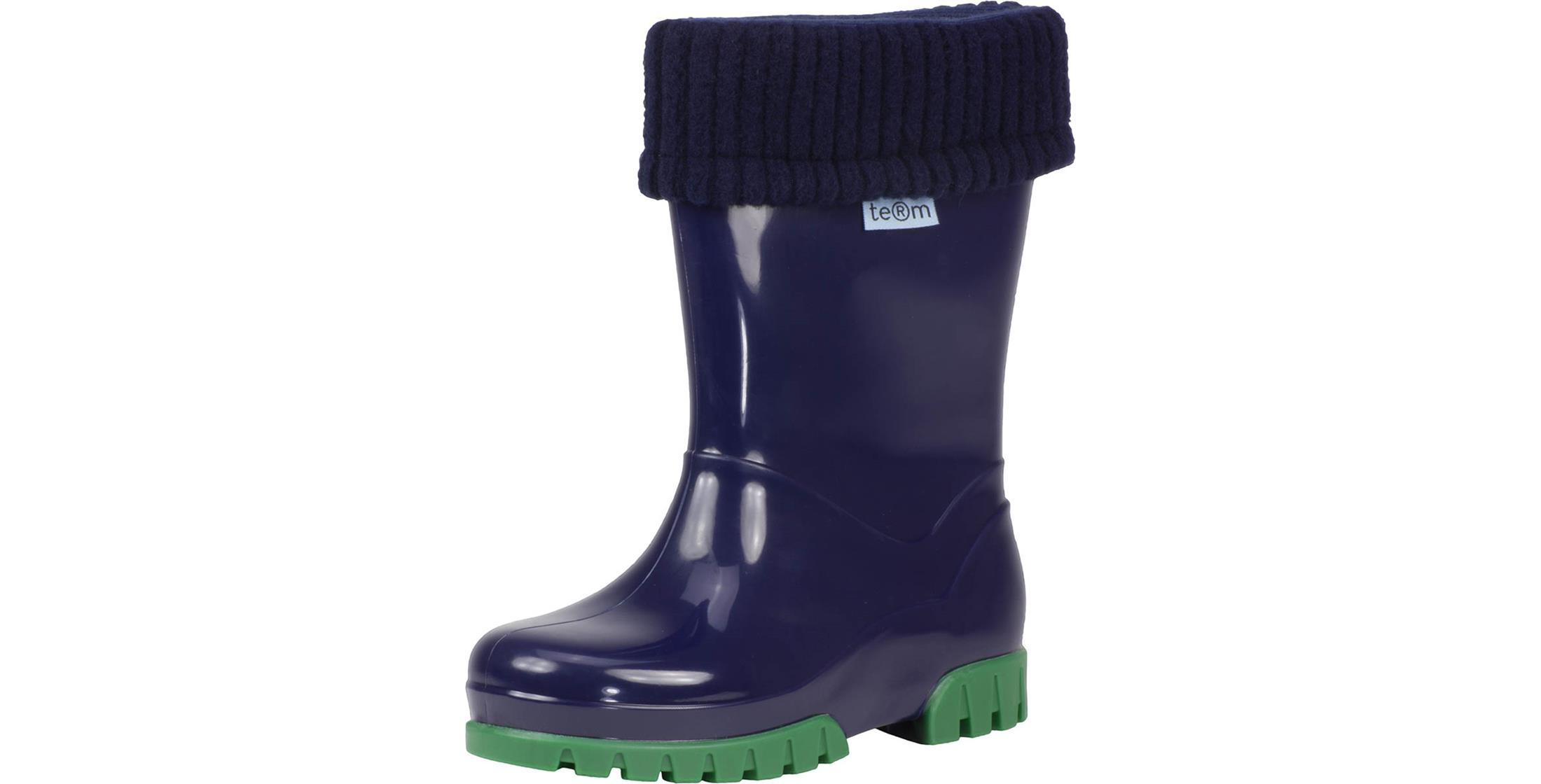 Term Footwear Shiny Wellies with Socks OutdoorGB