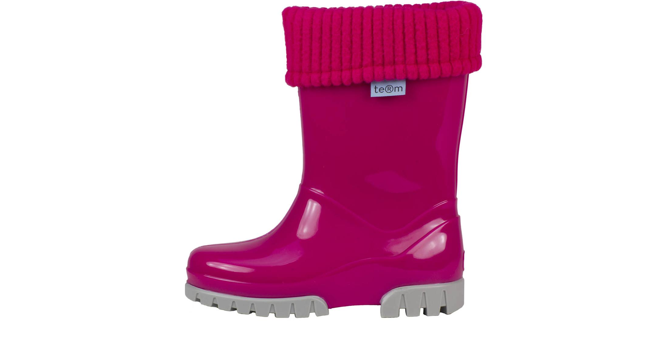 Term Footwear Shiny Wellies with Socks OutdoorGB