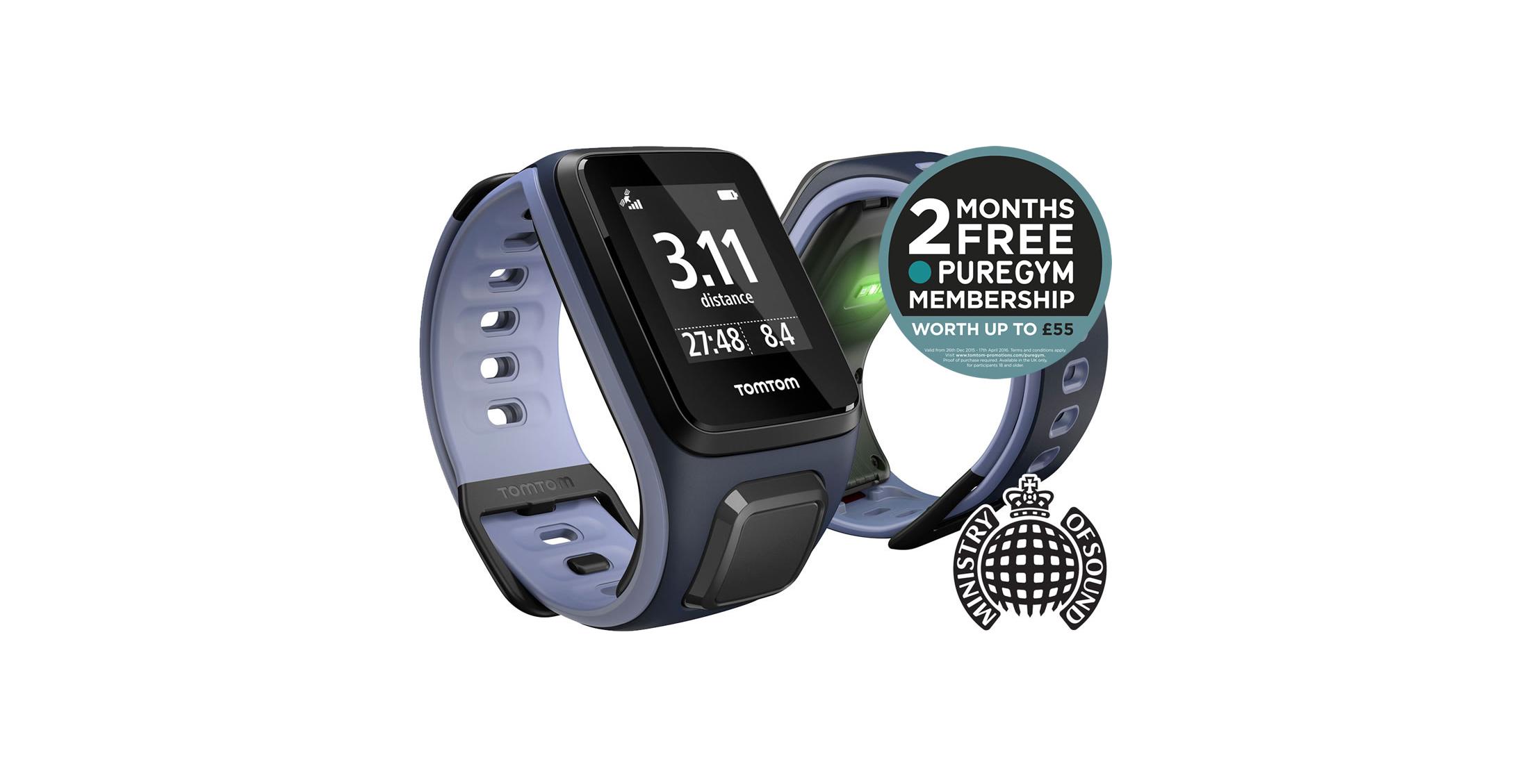 TomTom Runner 2 Music Cardio GPS HR Watch - Small Strap OutdoorGB
