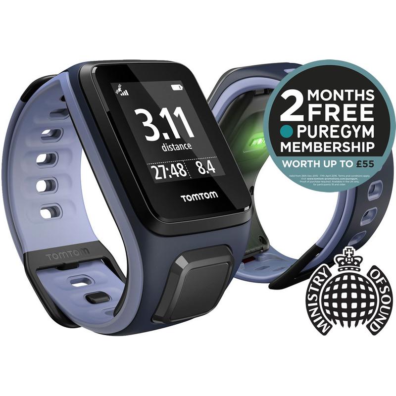 TomTom Runner 2 Music Cardio GPS HR Watch - Small Strap OutdoorGB