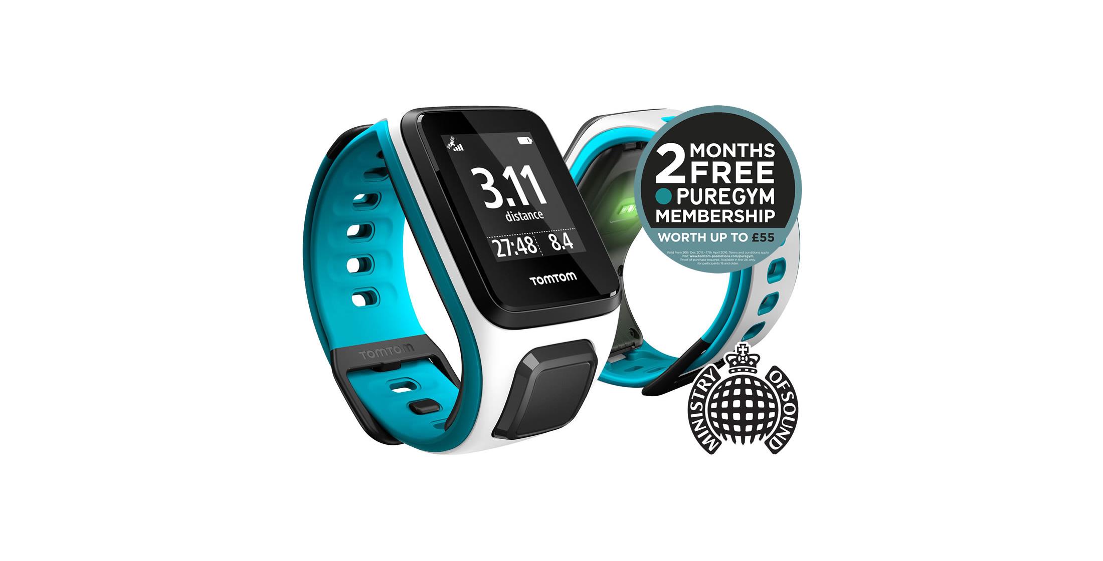 TomTom Runner 2 Music Cardio GPS HR Watch - Small Strap OutdoorGB