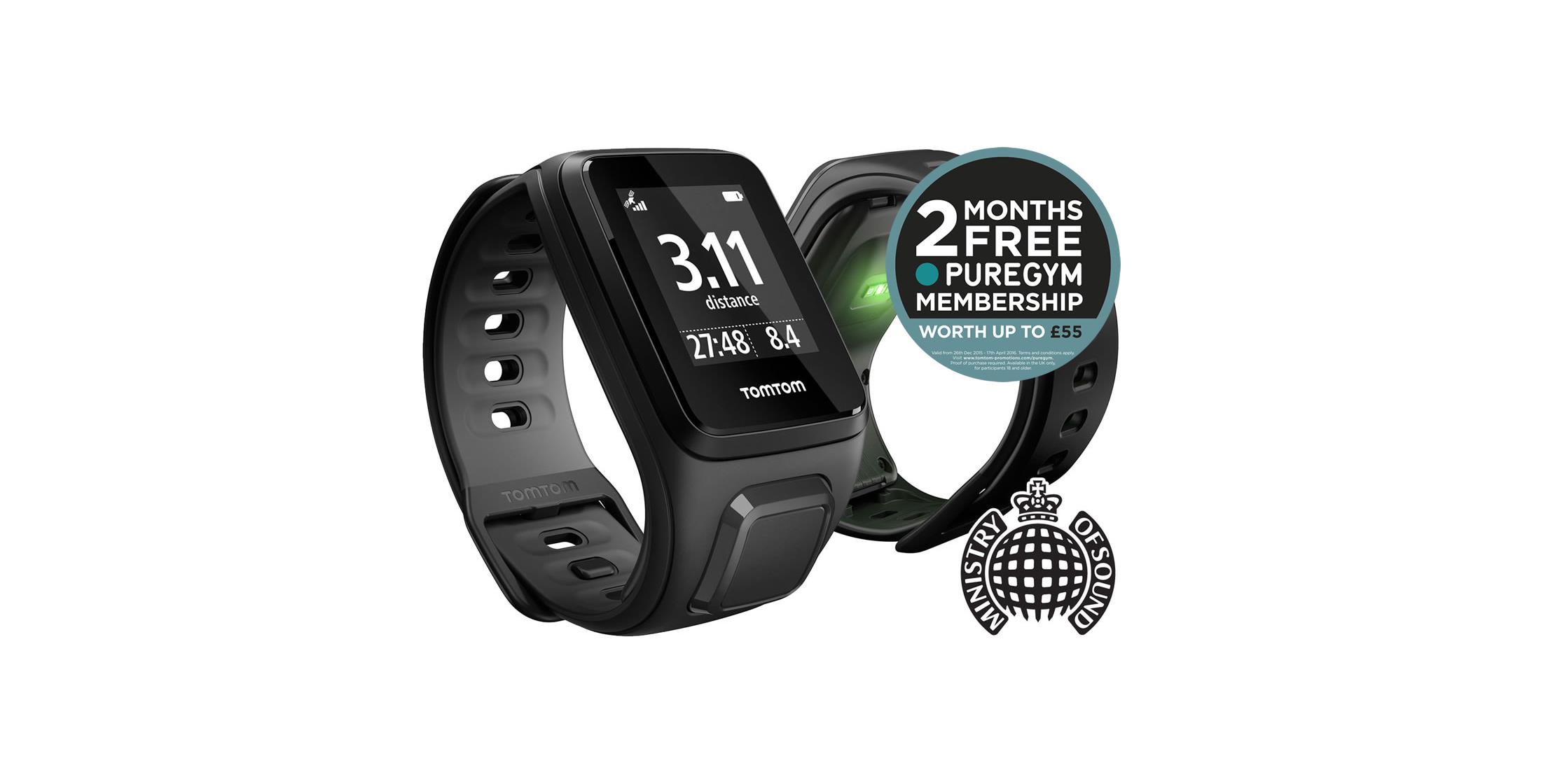 TomTom Runner 2 Music Cardio GPS HR Watch - Small Strap OutdoorGB