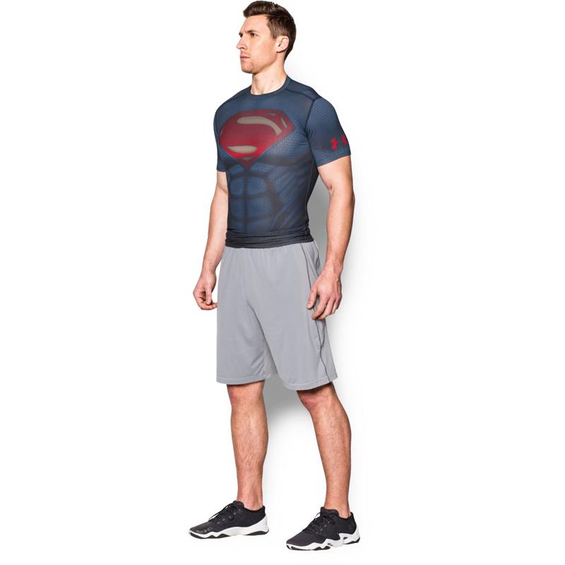 Under Armour Mens Transform Yourself Superman Suit Compression Shirt ...