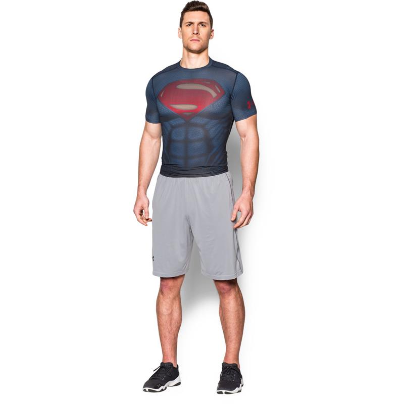 Under Armour Mens Transform Yourself Superman Suit Compression Shirt ...