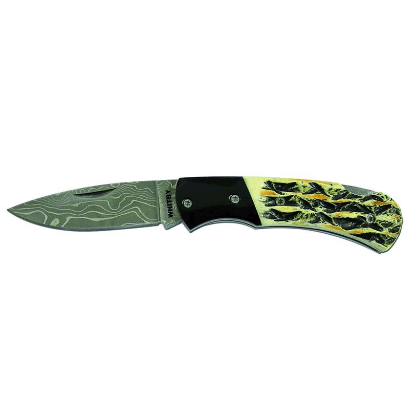 Whitby Lock Knife Damascus Blade OutdoorGB